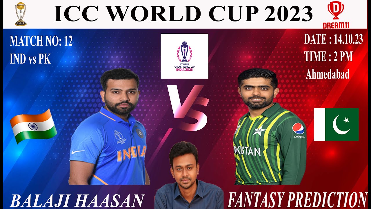 WORLD CUP 2023, Match NO- 12 , INDIA vs PAKISTHAN , Balaji Haasan - YouTube