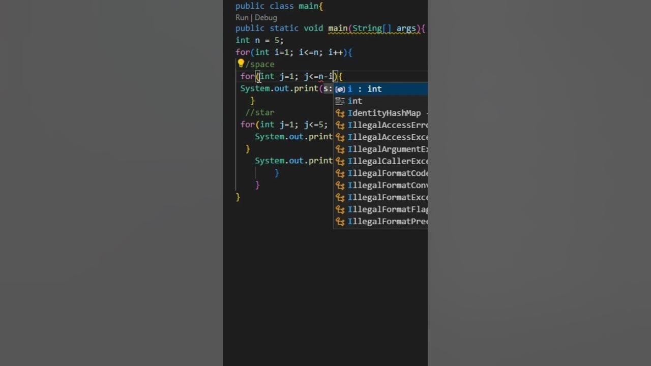 Java Program Print Pattern Solid Rhombus Short Coding Video Youtube