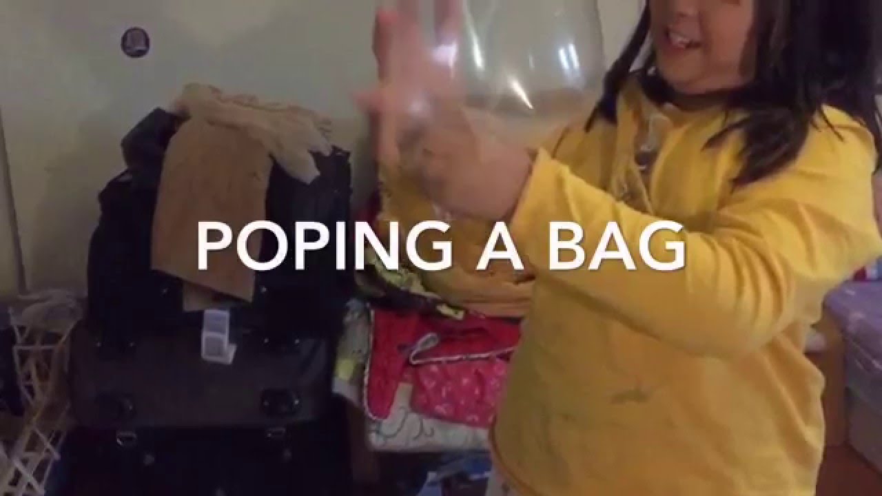 Popping a plastic bag -- SLO-MOTION - YouTube