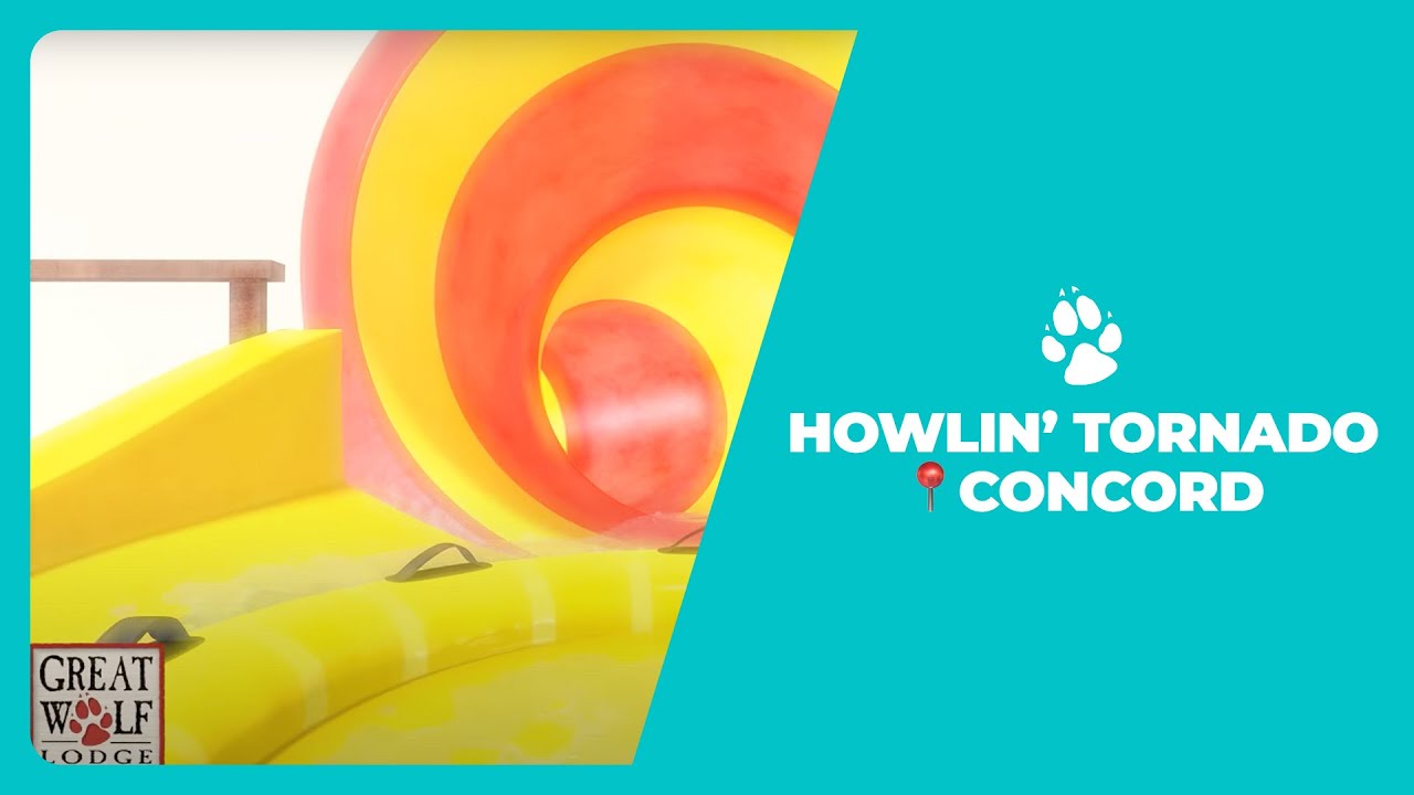 Howlin' Tornado Virtual Tour - Great Wolf Lodge Concord - YouTube