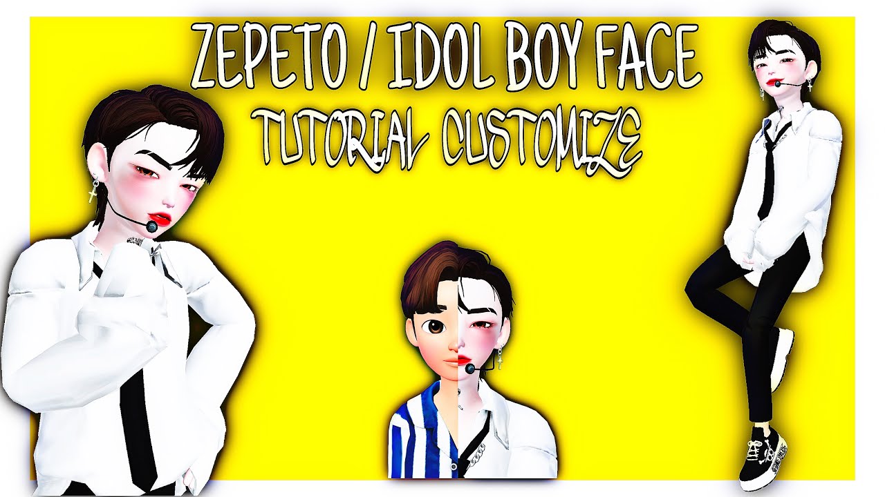ZEPETO/Idol boy face-Tutorial Customize 👱‍♂️//Txiqi_ZPT - YouTube