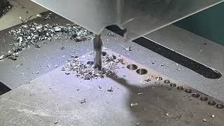 4341 8.0 135 degree split point drilling on 7.5mm thick stainless steel