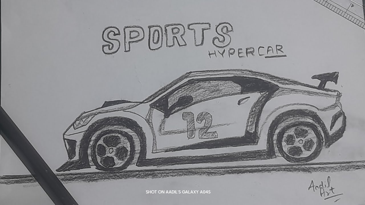(how to draw - Car) hypercar design concept || pencil drawing || easy ...