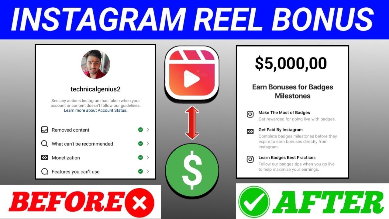 How To Enable Instagram Reels Bonus | Instagram Bonus Kaise Milega ...