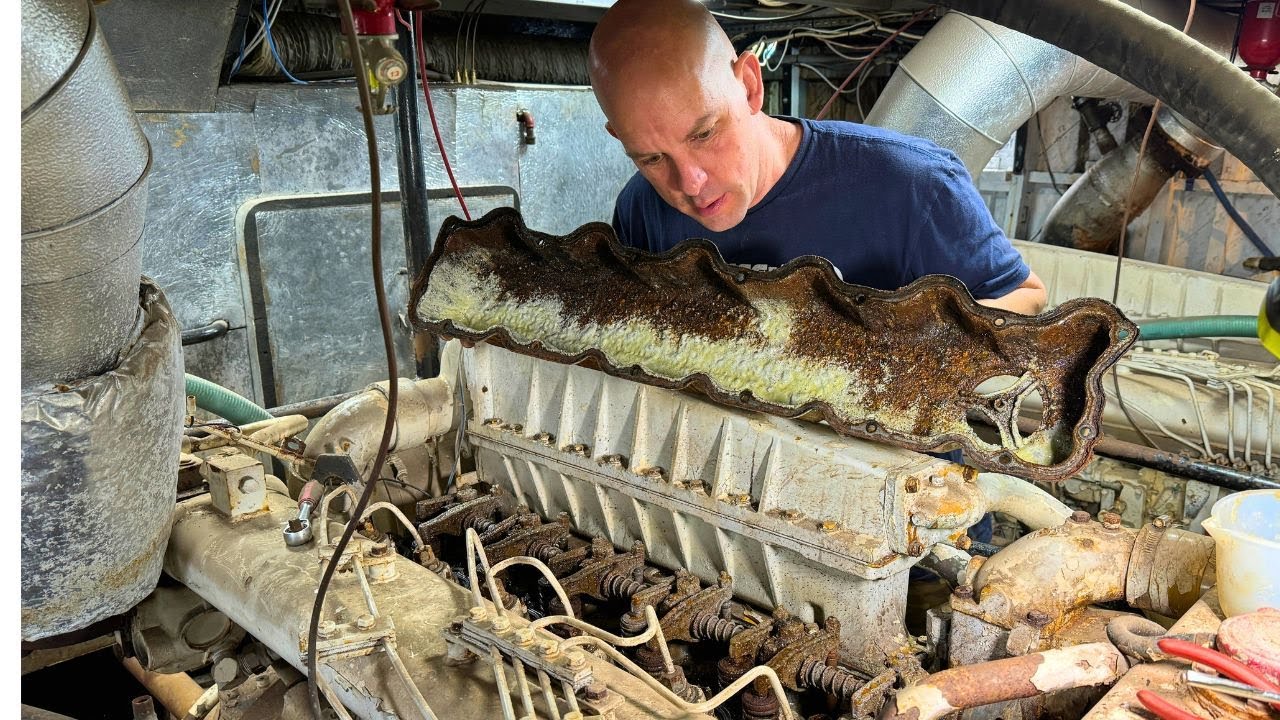Ep 177 - Is Our Caterpillar BOAT Engine In Trouble? #marineengine # ...