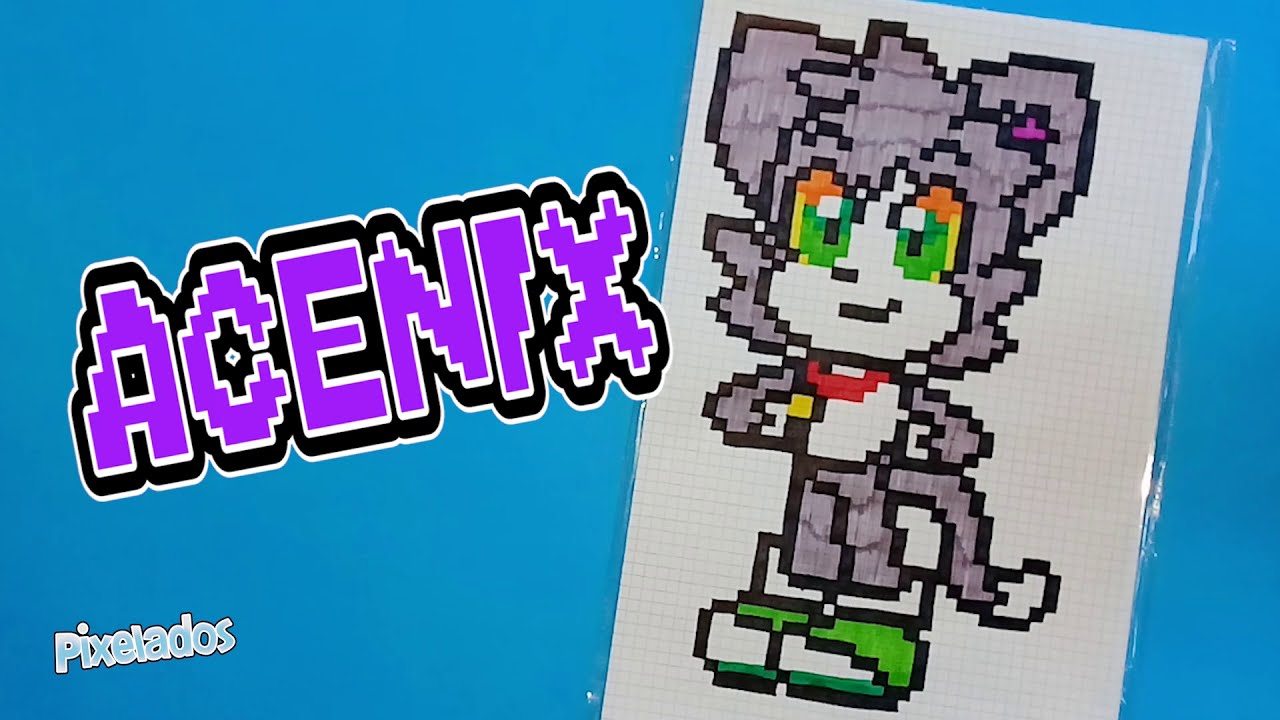 COMO DIBUJAR ACENIX PIXEL ART - PIXELADOS - YouTube