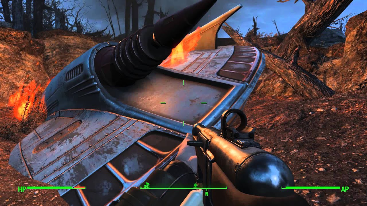 Fallout 4 UFO CRASH SITE, NO SPOILER. - YouTube
