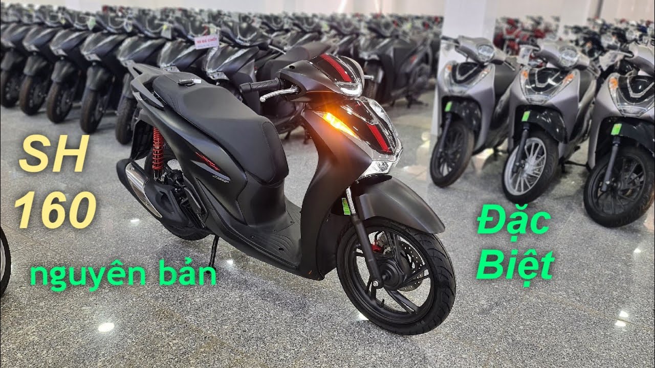 SH 160 ABS phiên bản Đặc Biệt 2023 Đen nhám + giá bán 27/03/2023. - YouTube