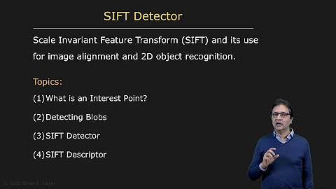 SIFT Algorithm | Computer Vision - YouTube