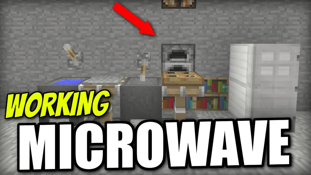 Minecraft PS4 - WORKING MICROWAVE [ Tutorial ] PE / Xbox / PS3 / Wii U ...