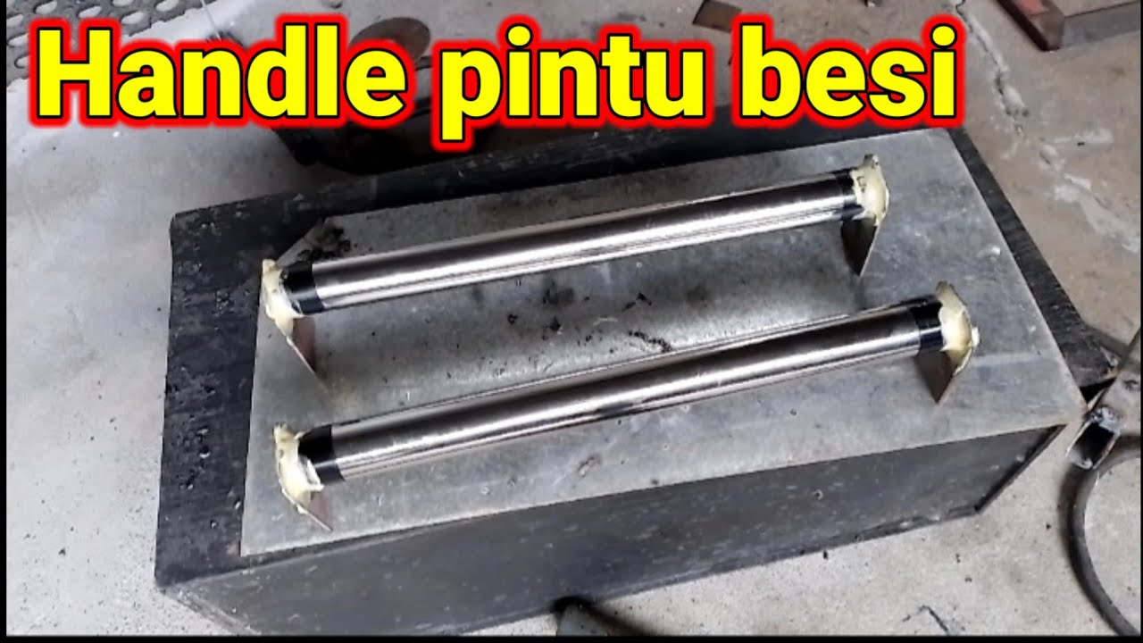 CARA MEMBUAT HANDLE PINTU PAGAR BESI - YouTube
