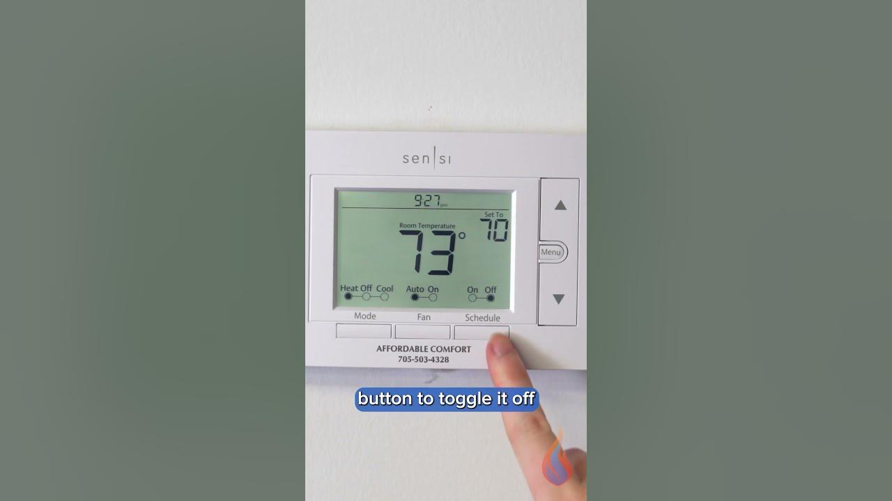 How to Quickly Adjust Your Sensi Thermostat Temperature (Manual & App Guide) - YouTube