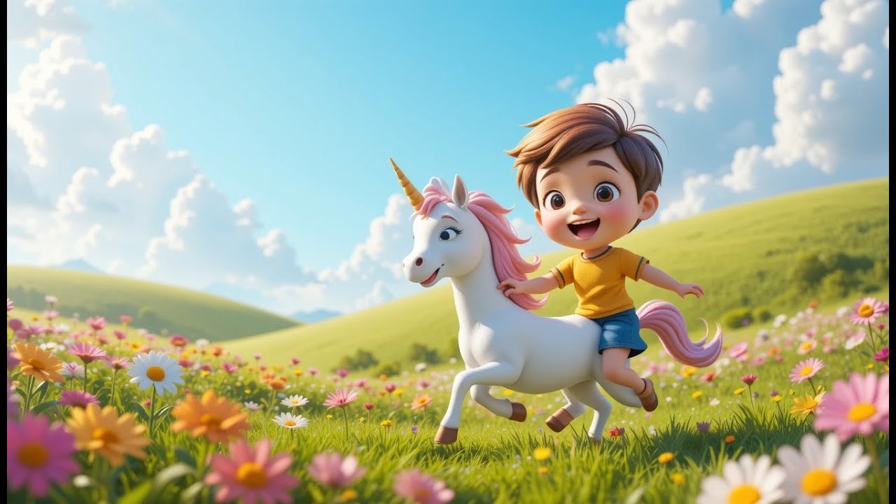 There Was a Little Unicorn Who Wants to Play Rhyme Song | Nursery Rhyme ...