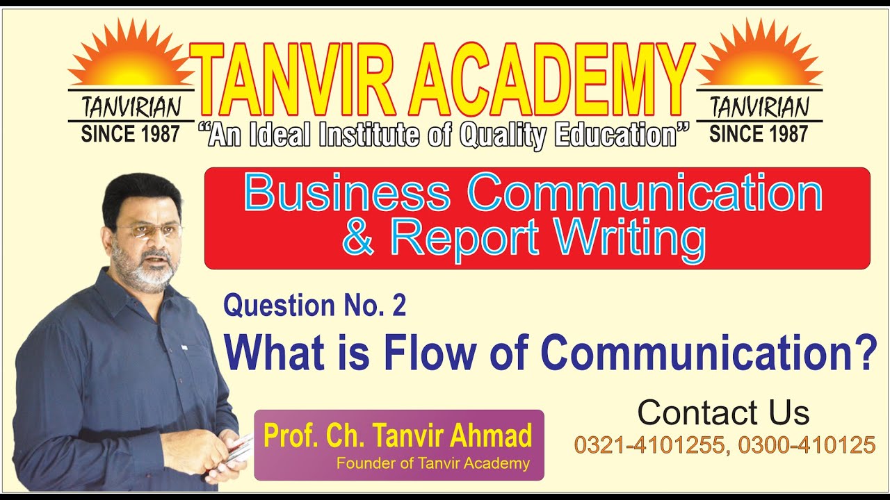 What is the flow of Communication? | Tanvir Academy - YouTube