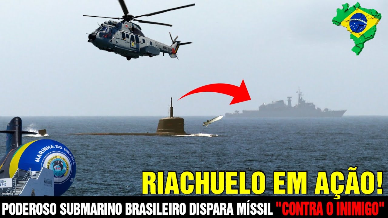 Em AÇÃO! Submarino Brasileiro realiza Lançamento do MÍSSIL SM-39 Exocet ...