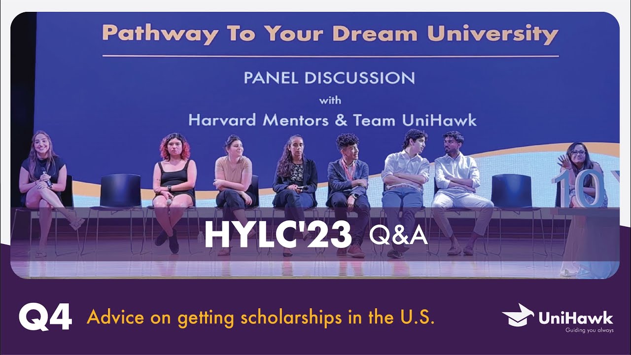 Advice on getting scholarships in the U.S | HYLC Summer 2023 | Panel ...