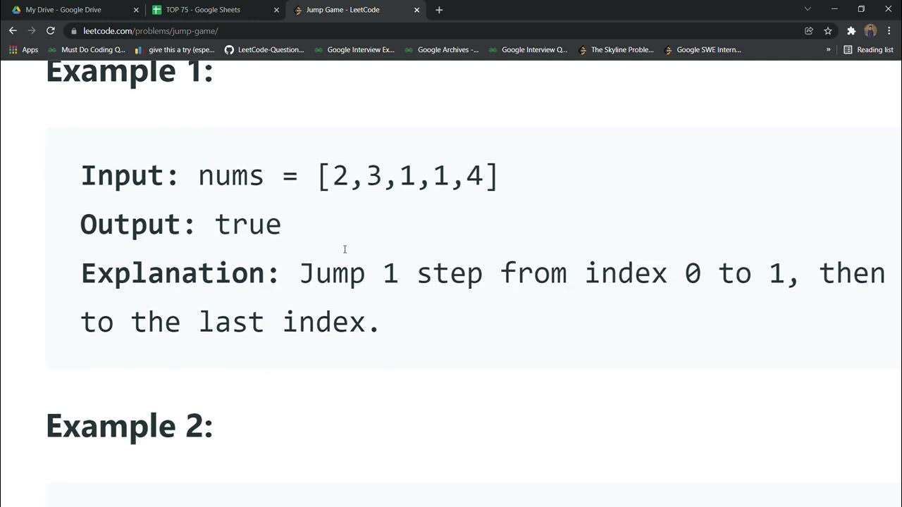 Jump Game LeetCode Solution and Editorial - YouTube