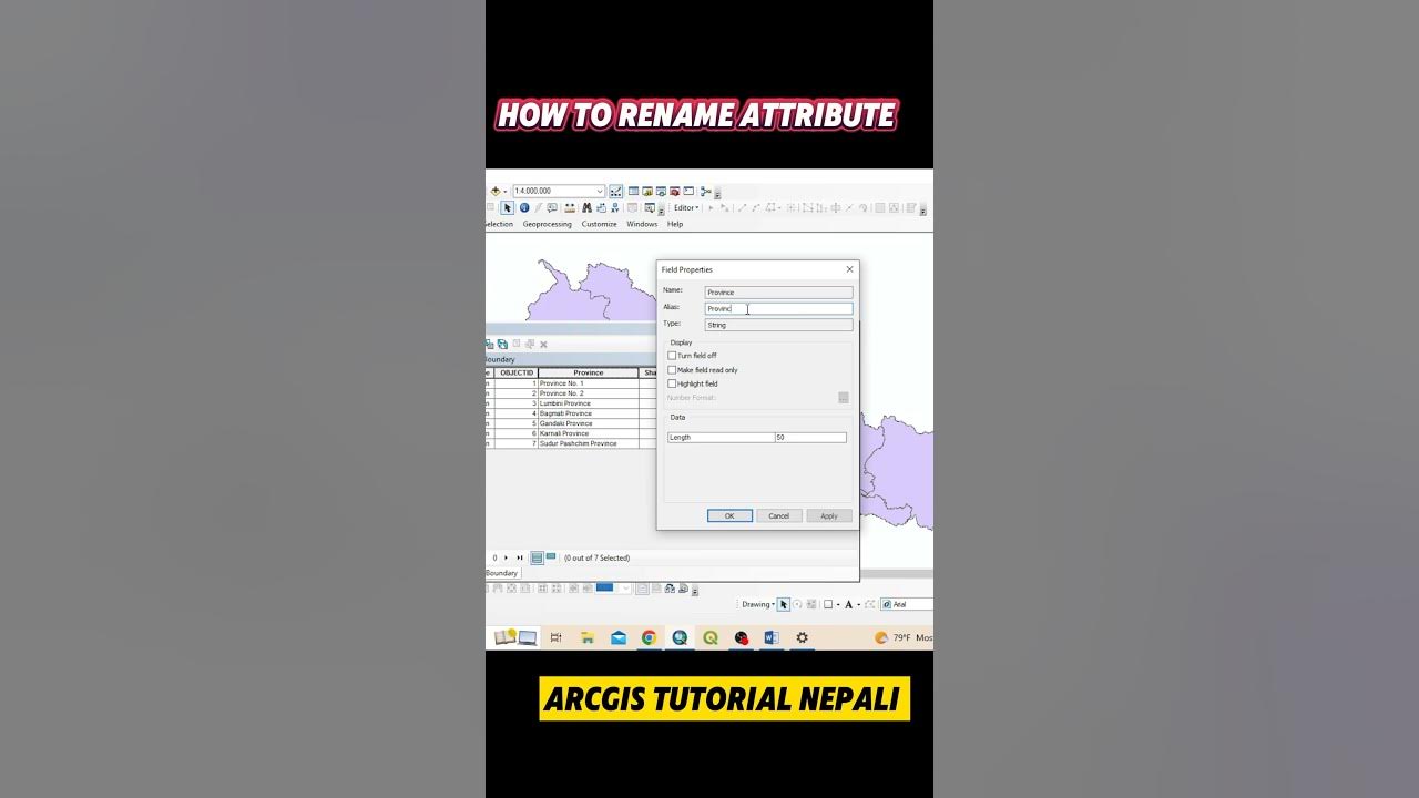 How to Rename Fields in ArcGIS #ArcGIS shorts #Shorts - YouTube