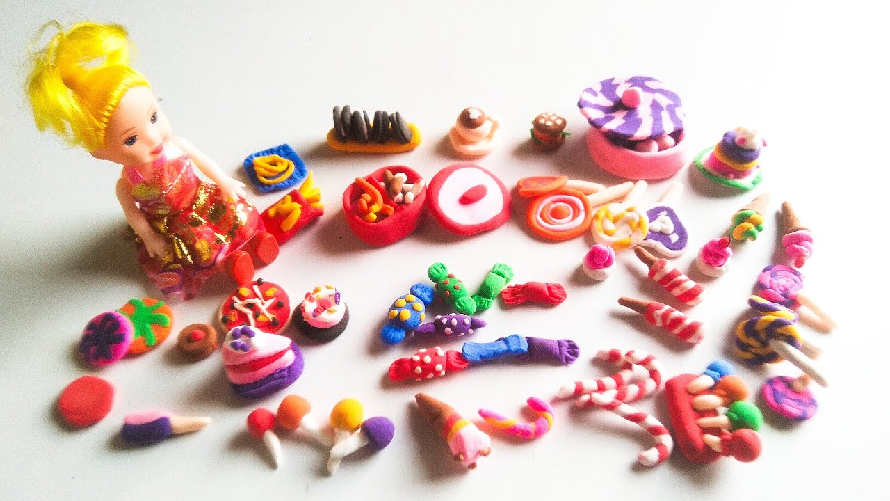 Diy How to make Miniature Realistic Food items with Polymer clay ...