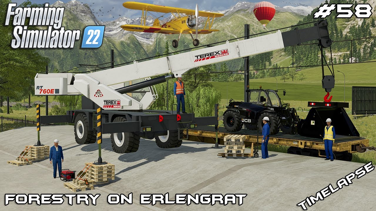 Getting NEW EQUIPMENT with a TRAIN | Forestry on ERLENGRAT | Farming ...