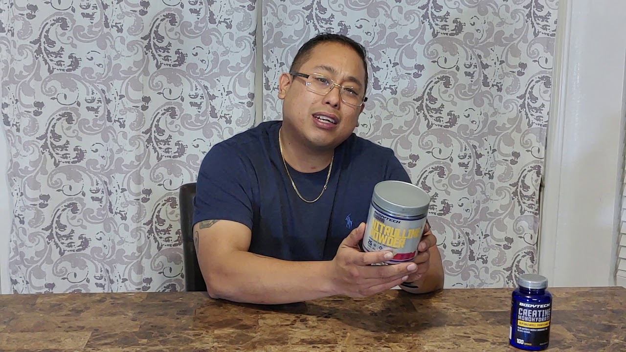 #Review on #Nitrulline #powder made by bodytech. pre-workout - YouTube