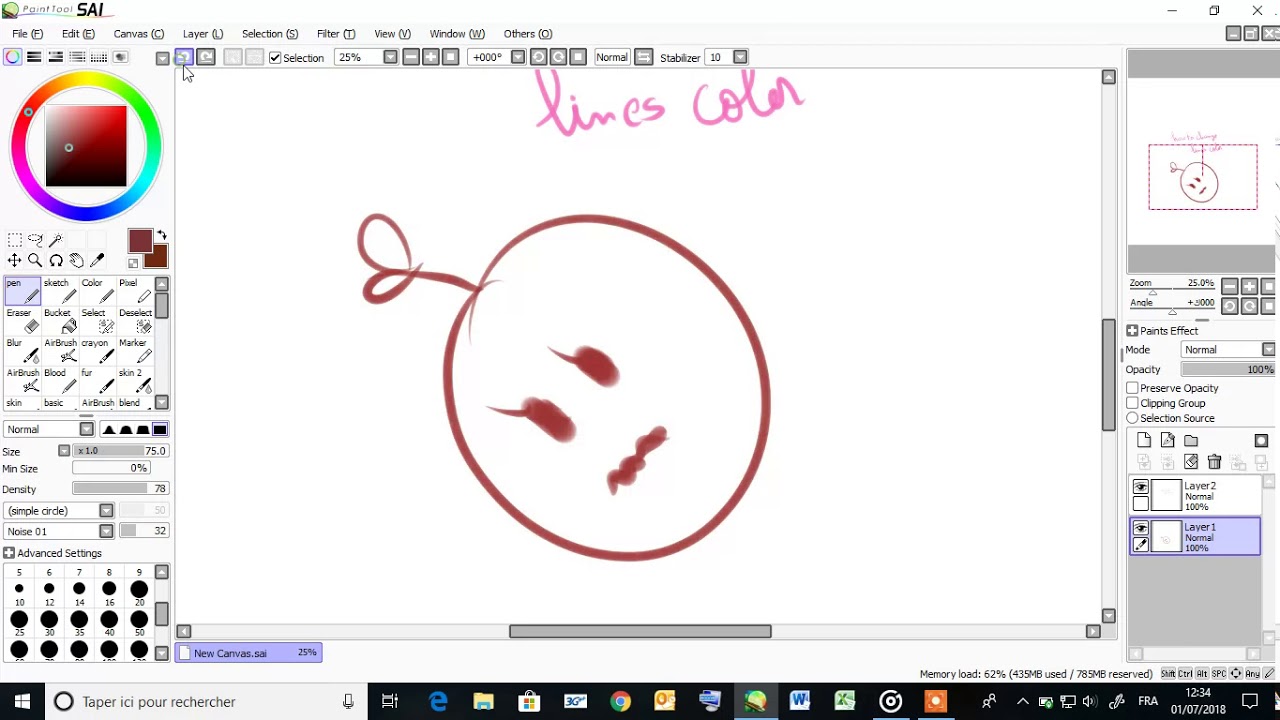 Paint Tool Sai Tutorial How To Change Lines Color YouTube Paint Tool Sai Tutorial How To Change Lines Color YouTube