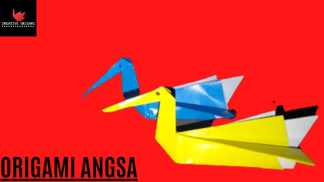 ORIGAMI ANGSA-TUTORIAL MEMBUAT ANGSA ORIGAMI~CREATIVE ORIGAMI - YouTube