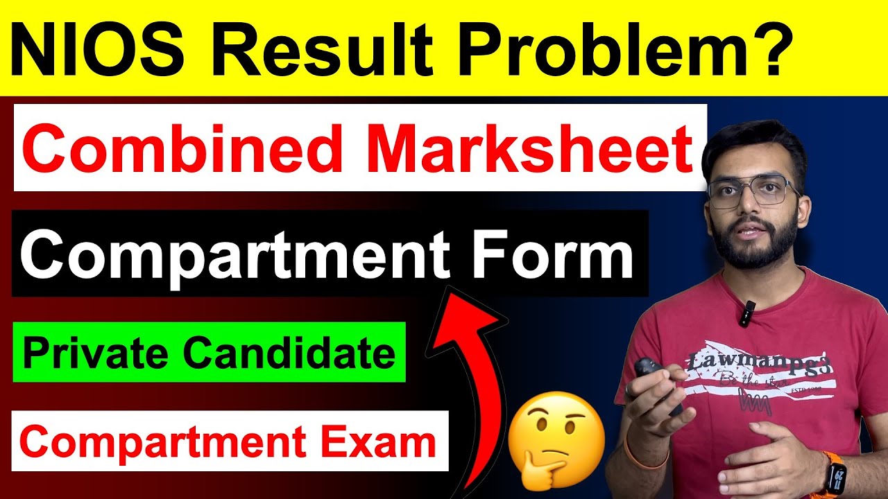 NIOS Result Problem? Missing Marks, Failed Subject? Combined Marksheet ...
