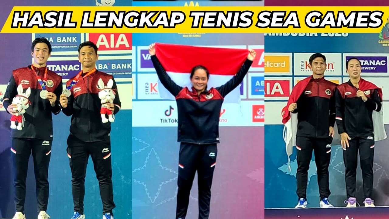 HASIL LENGKAP TENIS SEA GAMES KAMBOJA BABAK SEMIFINAL & FINAL - YouTube