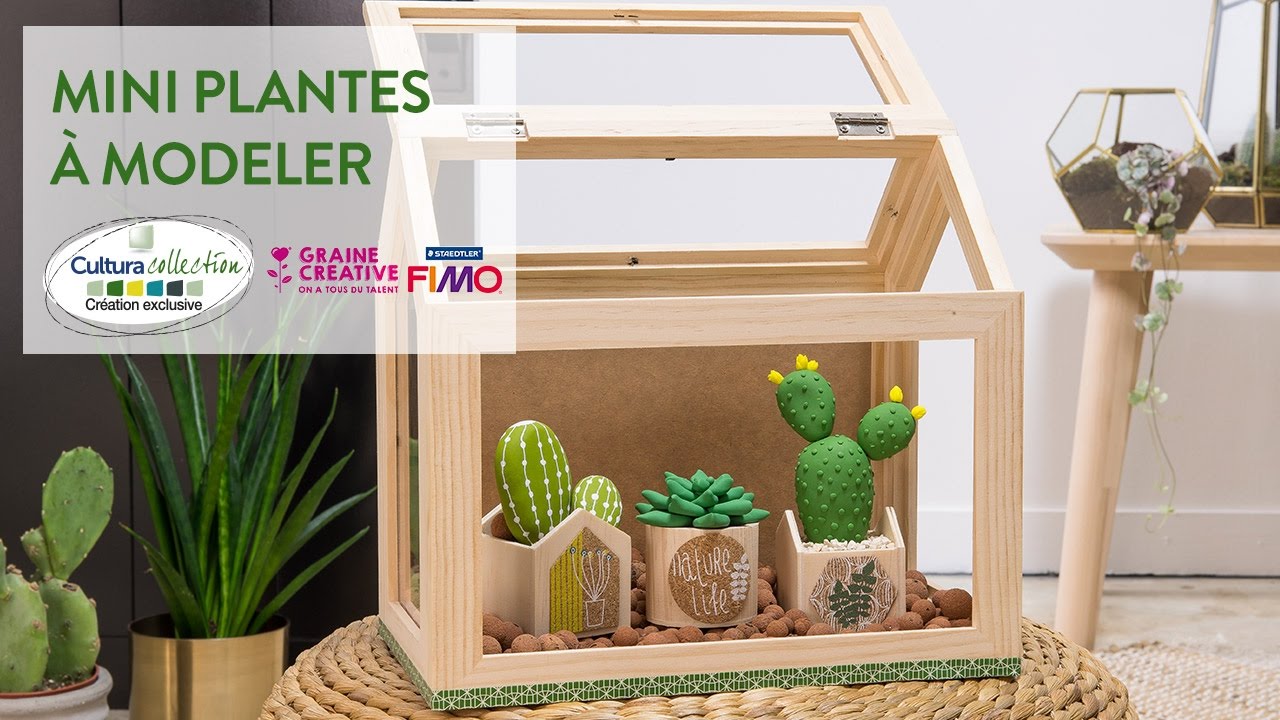 DIY créatif : Mini plantes à modeler - Green - YouTube