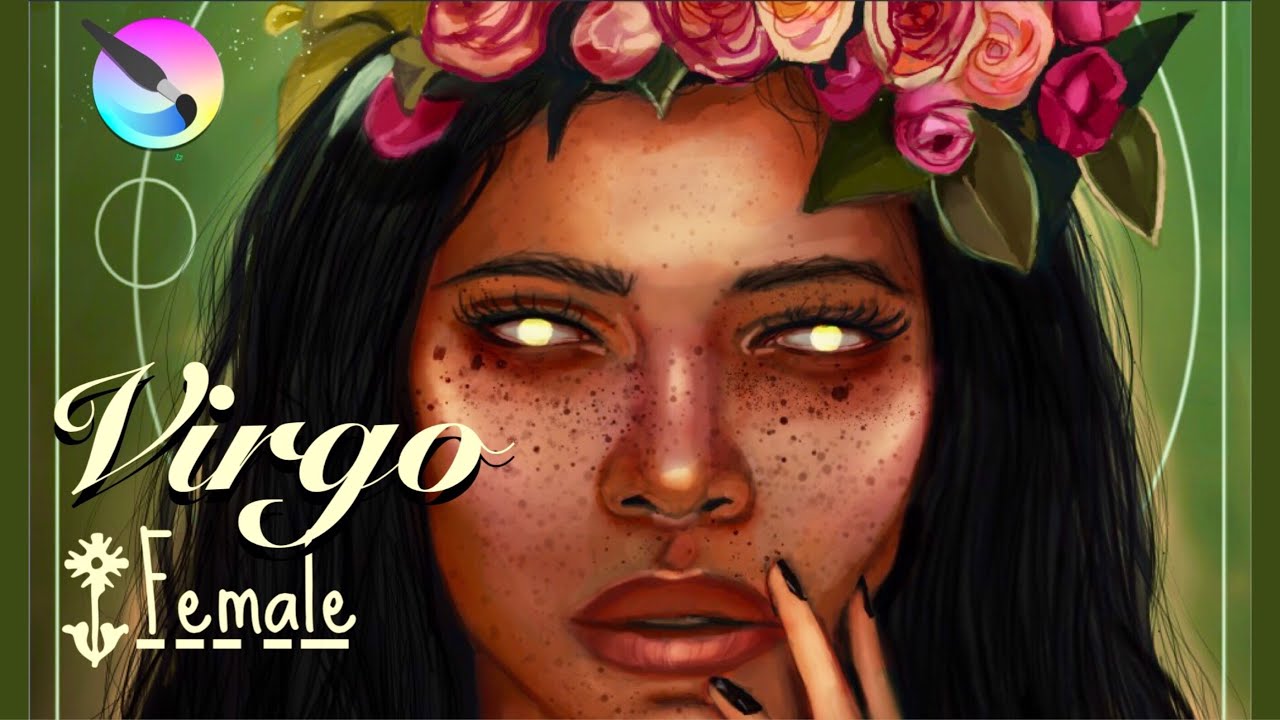Digital Painting | Virgo Portrait: Female | Krita Speedpaint - YouTube
