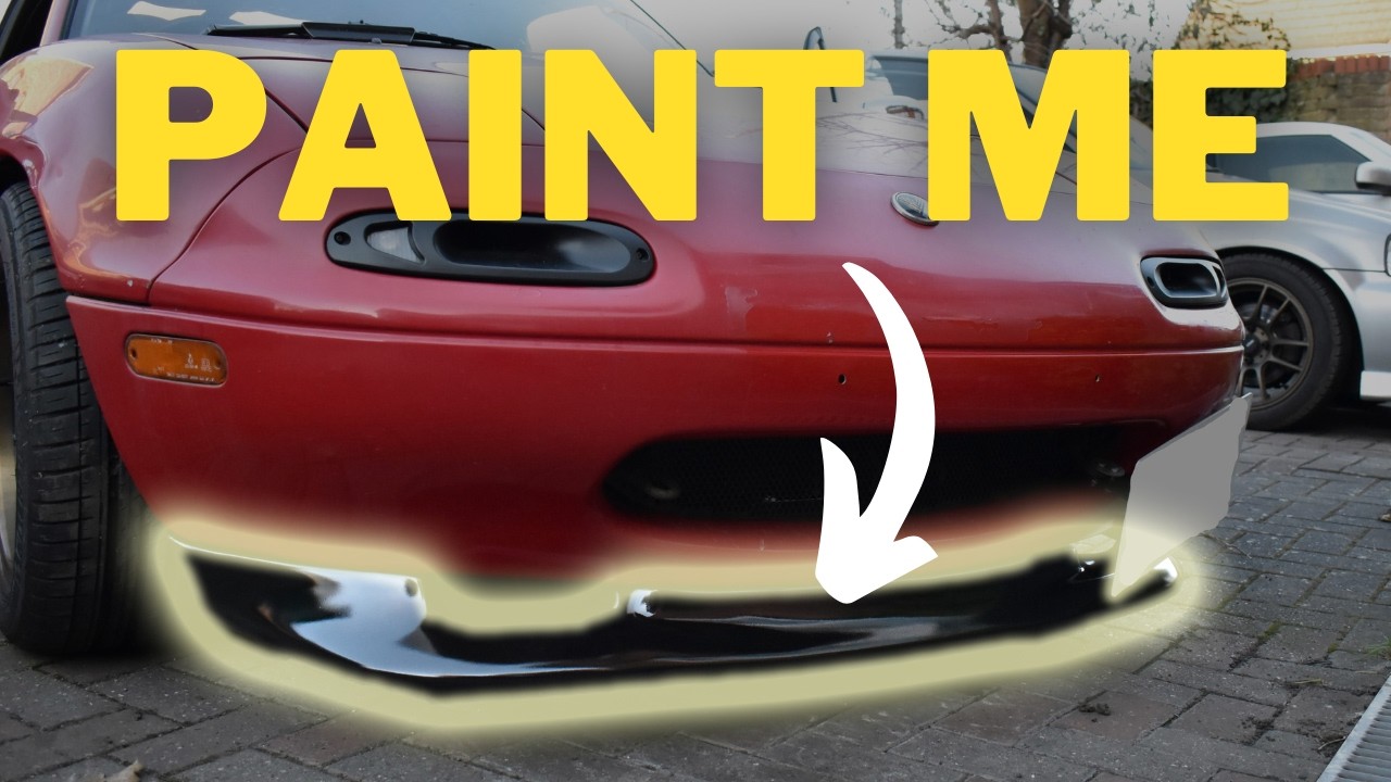 How to Paint ANY Polyurethane Front Lip/Splitter - YouTube