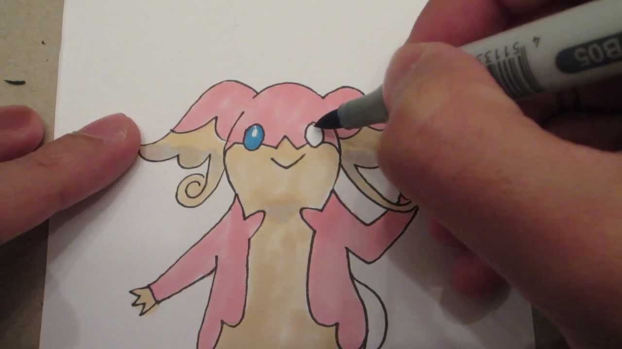 How to draw Pokemon: No.531 Audino - YouTube