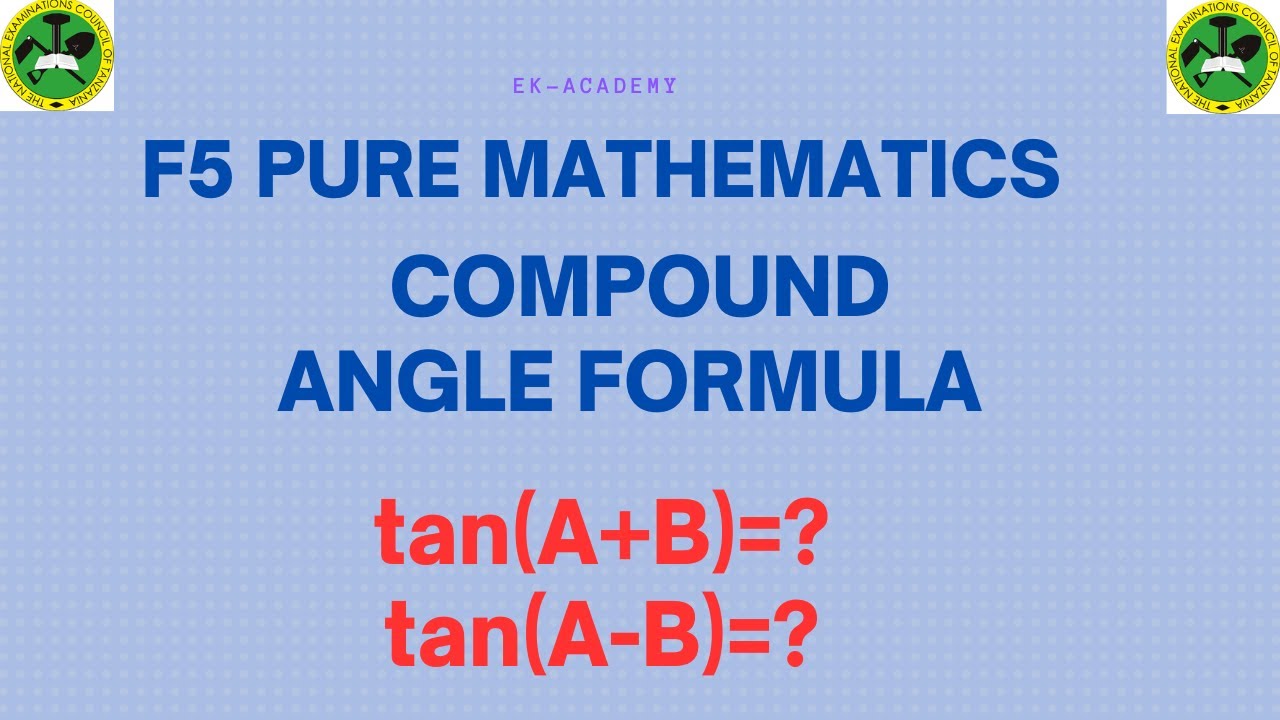 DERIVATION OF tan(A+B) AND tan(A-B) - YouTube