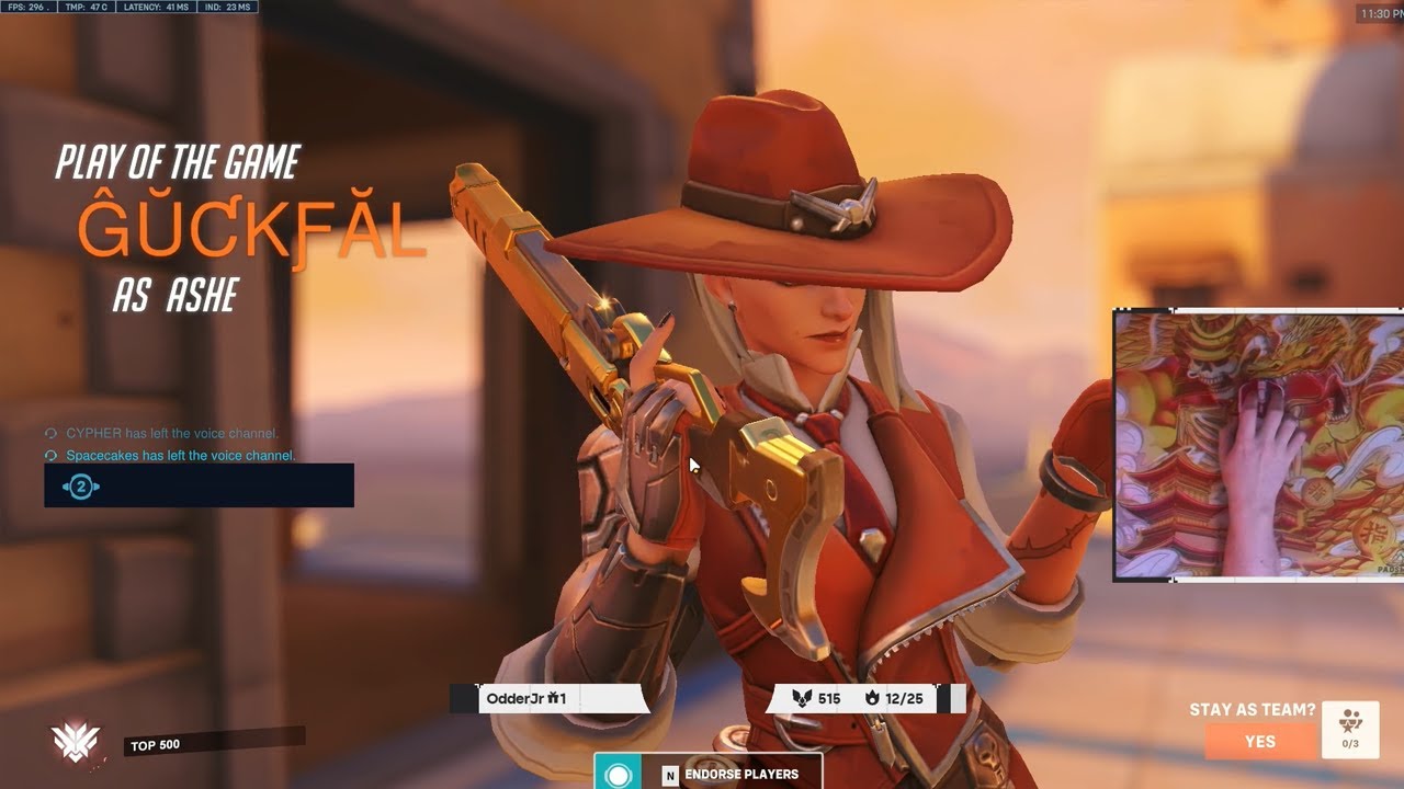 Potg 22k Dmg The 1 Hitscan Gale Insane Cassidy Ashe Gameplay