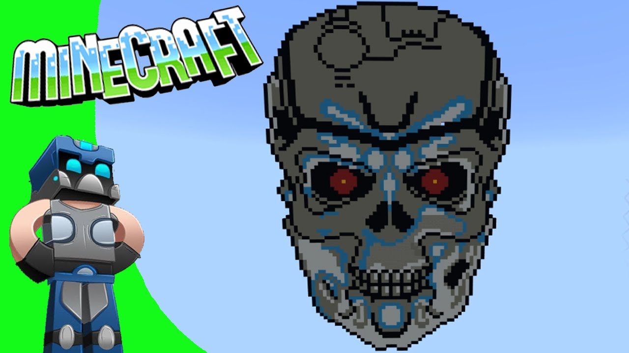 Minecraft Calavera Robot Pixel art - Construcciones Geniales kaza013 ...
