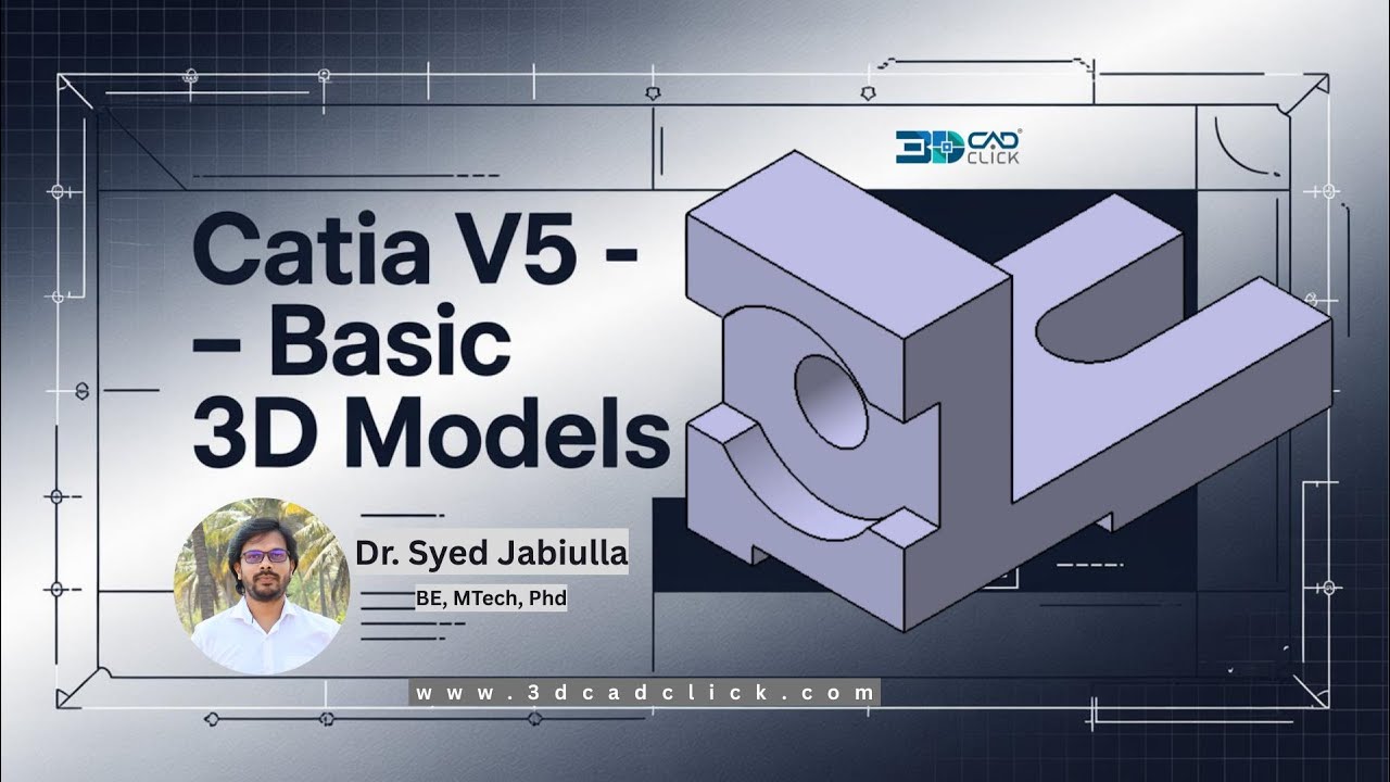 Product Design in Catia V5 | CATIA V5 3D Practice Model - YouTube
