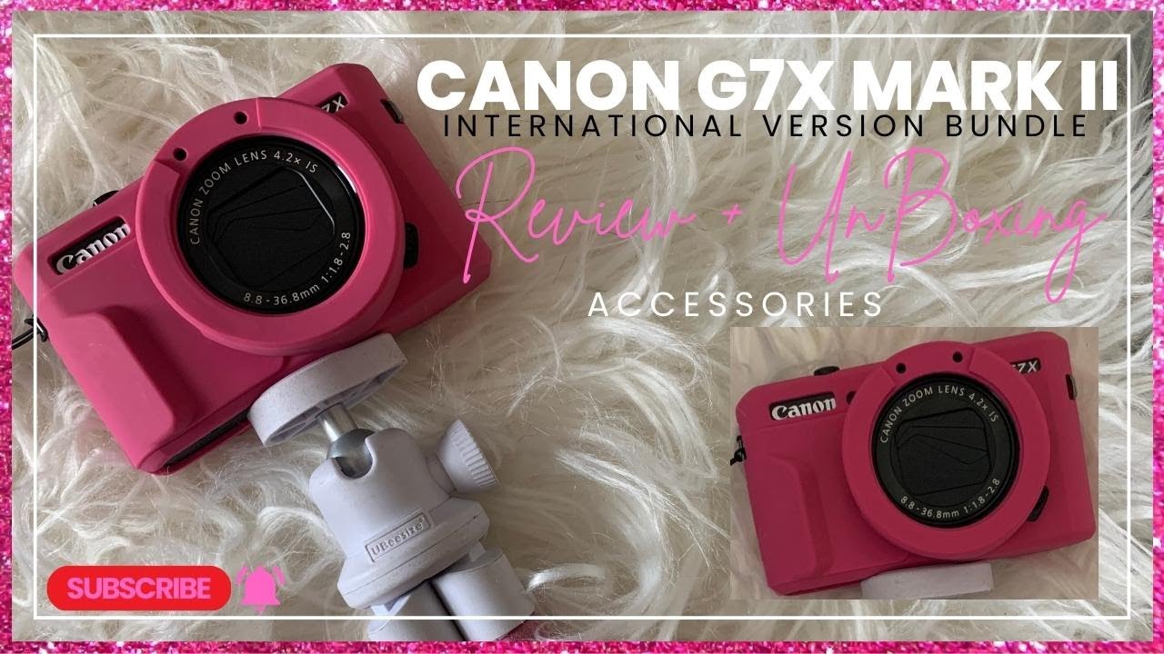 Canon G7X Mark II (International Version)| Vlog Bundle | Actual ...