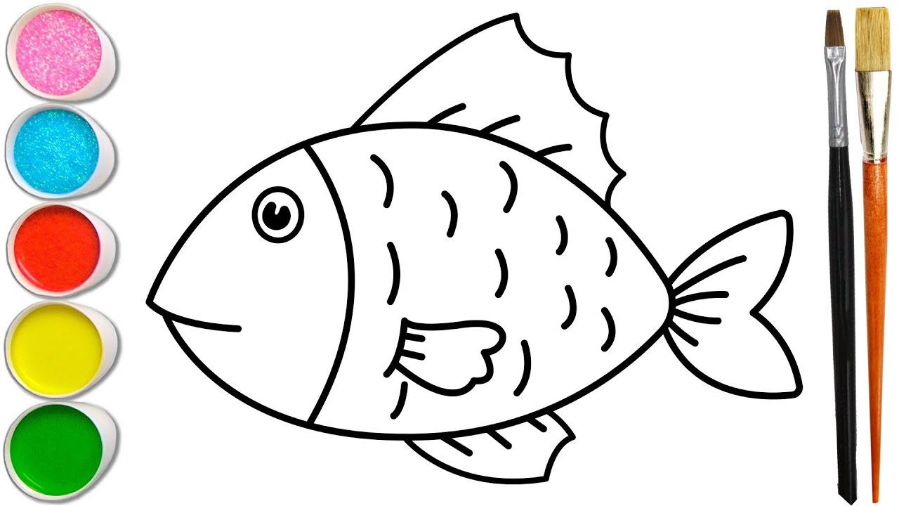 मछली का चित्र आसानी से बनाए || Fish drawing easy || How to draw fish ...