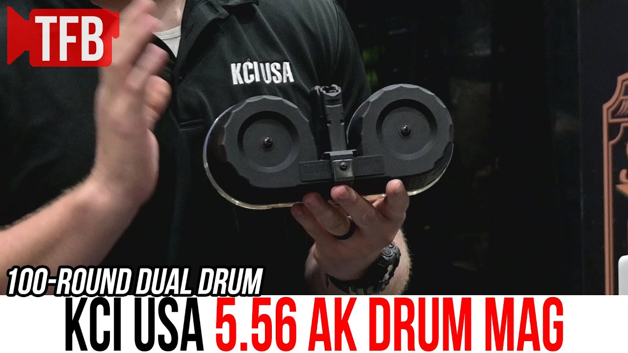 KCI's NEW 100 Round 5.56 AK Drum - YouTube