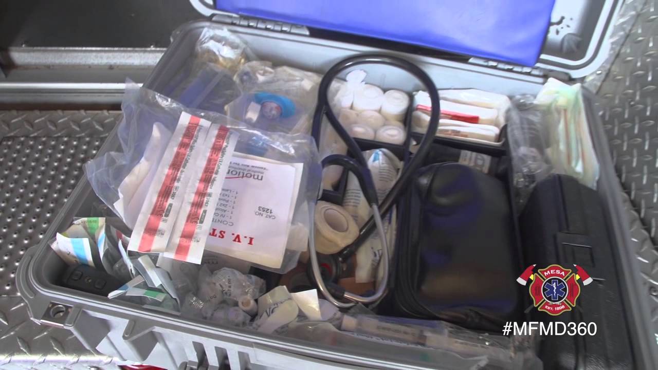 What's in the Grey Medical Box Firefighters Carry? - YouTube