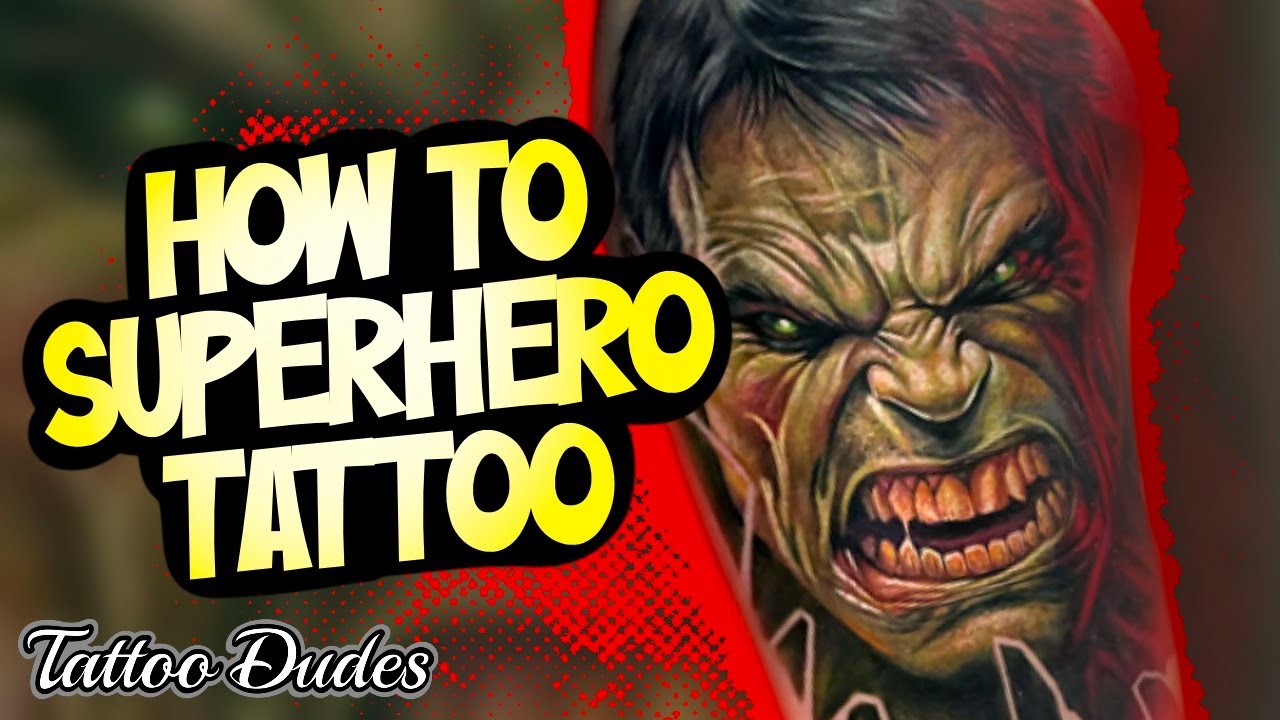 How to tattoo the Incredible Hulk w/ Andy Large_ Philadelphia Tattoo ...
