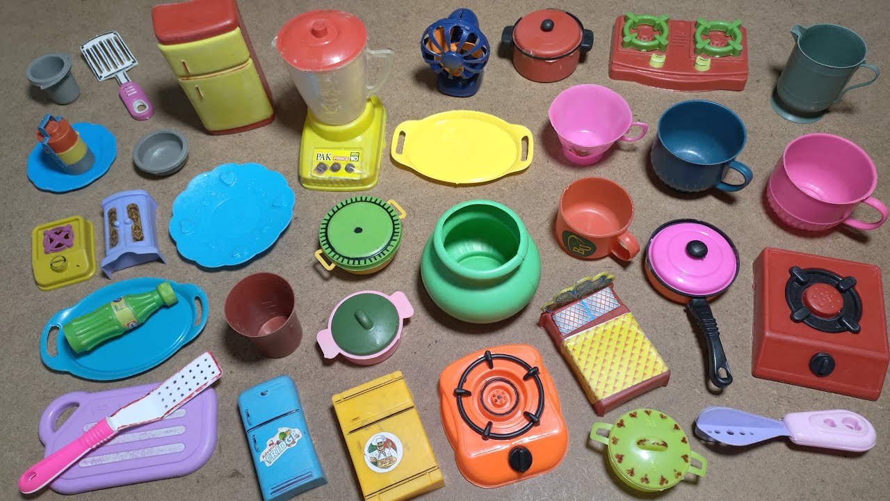 4 minutes satisfying with unboxing miniature cooking toys set ...