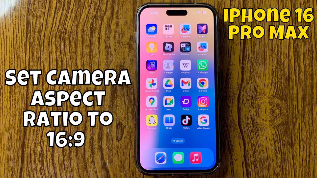 How To Set Camera Aspect Ratio To 16:9 On iPhone 16 Pro Max - YouTube