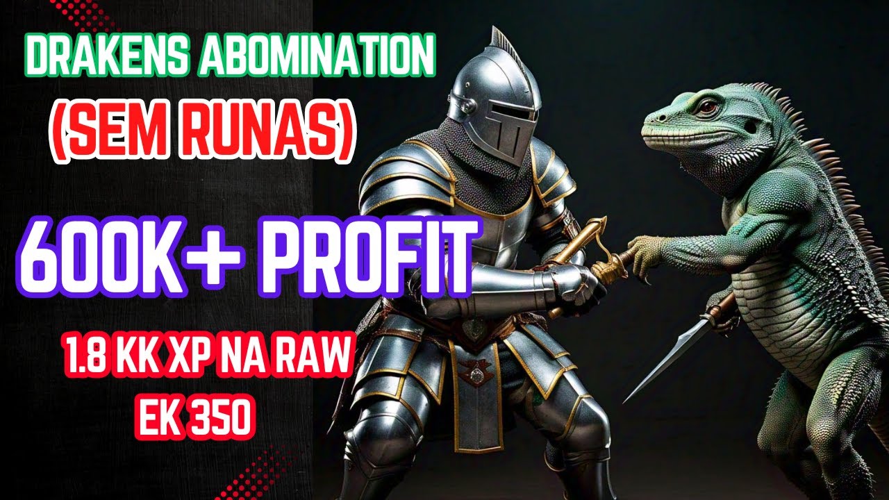 Tibia - Ek 350 hunt solo nos Drakens abomination. COMPENSA? - YouTube