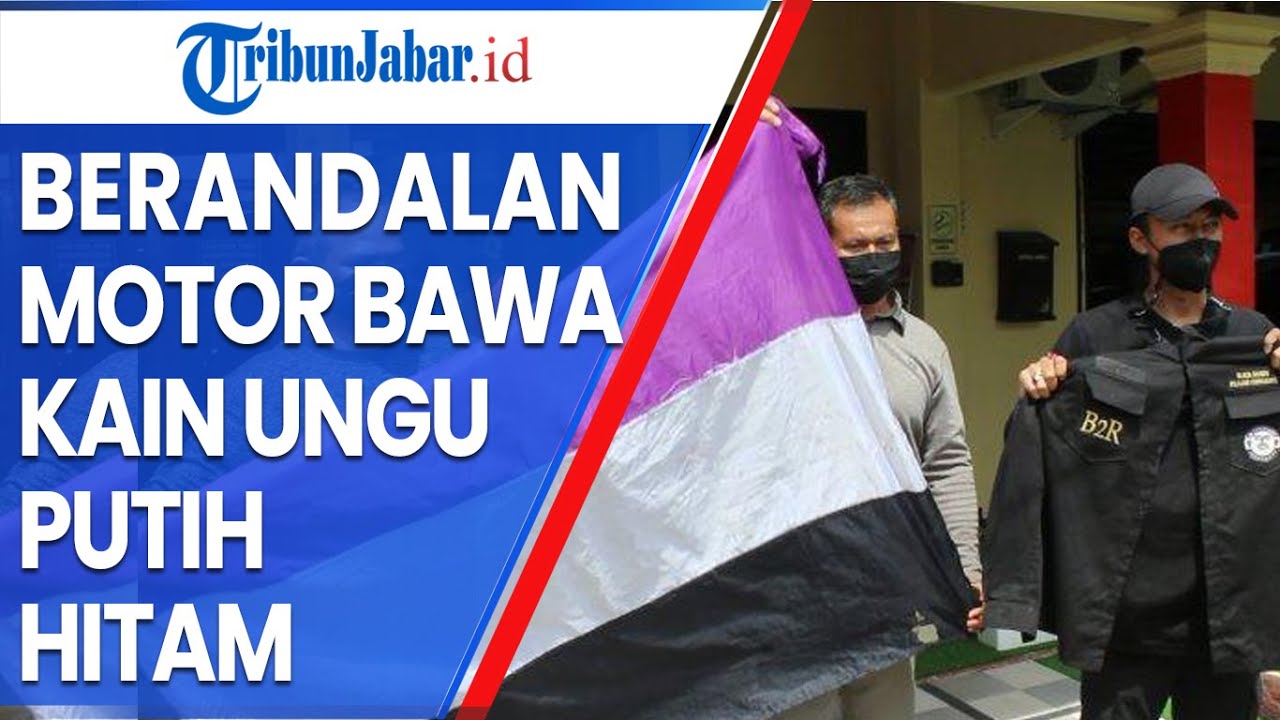 Geng Motor Bawa Bendera Ungu Putih Hitam Tanpa Basa-basi Serang ...
