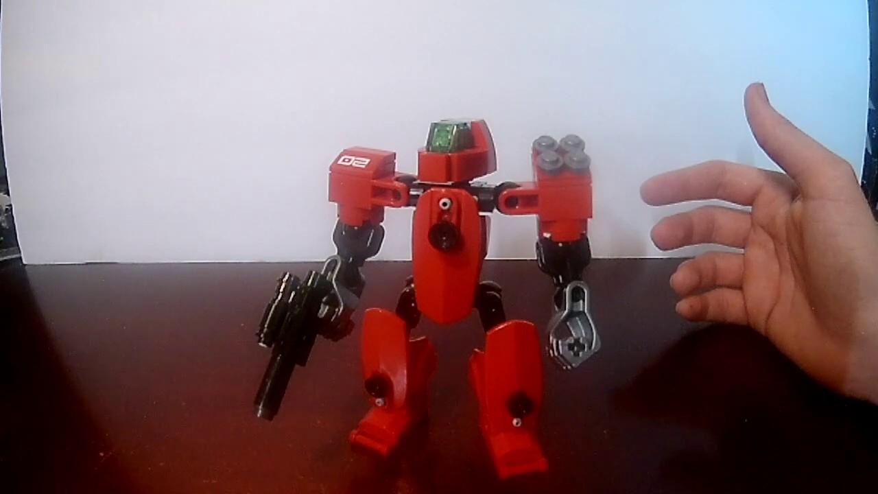 Lego red robot build - YouTube