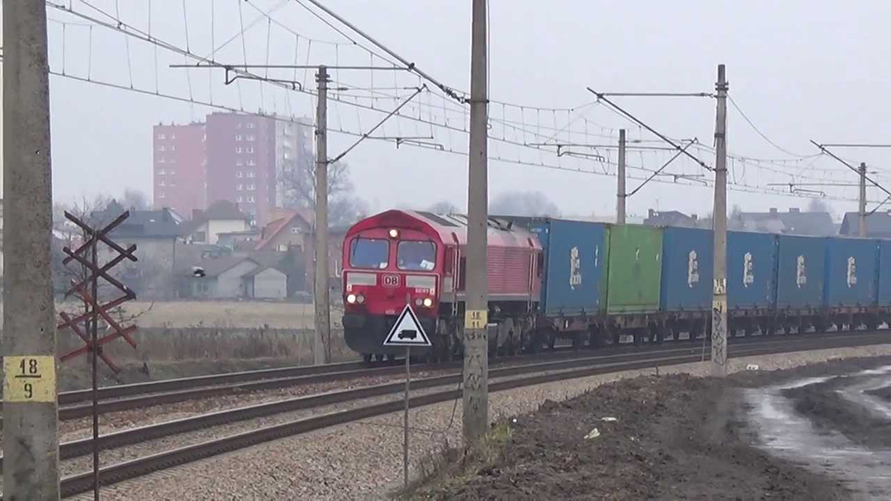 66189 ( Class 66) z Intermodalnym ( 2 x Rp1) - YouTube
