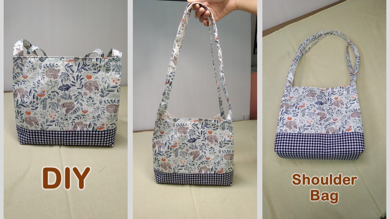 How to Make Mini Shoulder Bag Diy Tote Bag Sewing Tutorial กระเป๋าผ้า ...