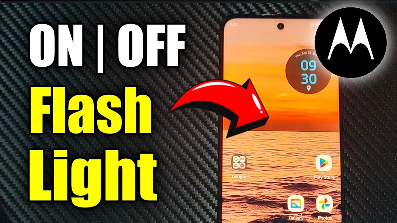 How to Turn On or OFF Flashlight on Motorola Phone (Android Tutorial ...